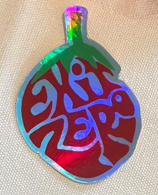 EZ Strawberry Sticker – Exit Zero Company